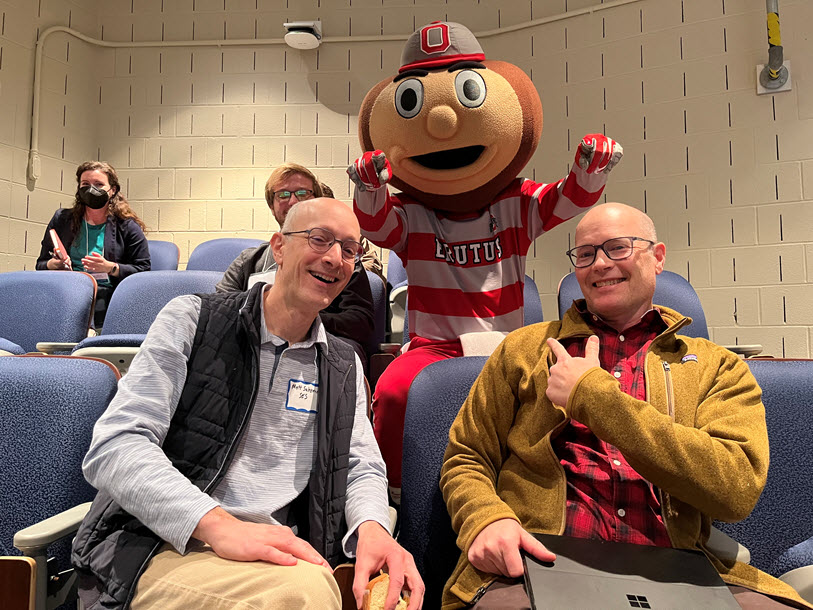 Professor Matt Saltzman (Earth Sciences) and Professor Bryan Mark ...