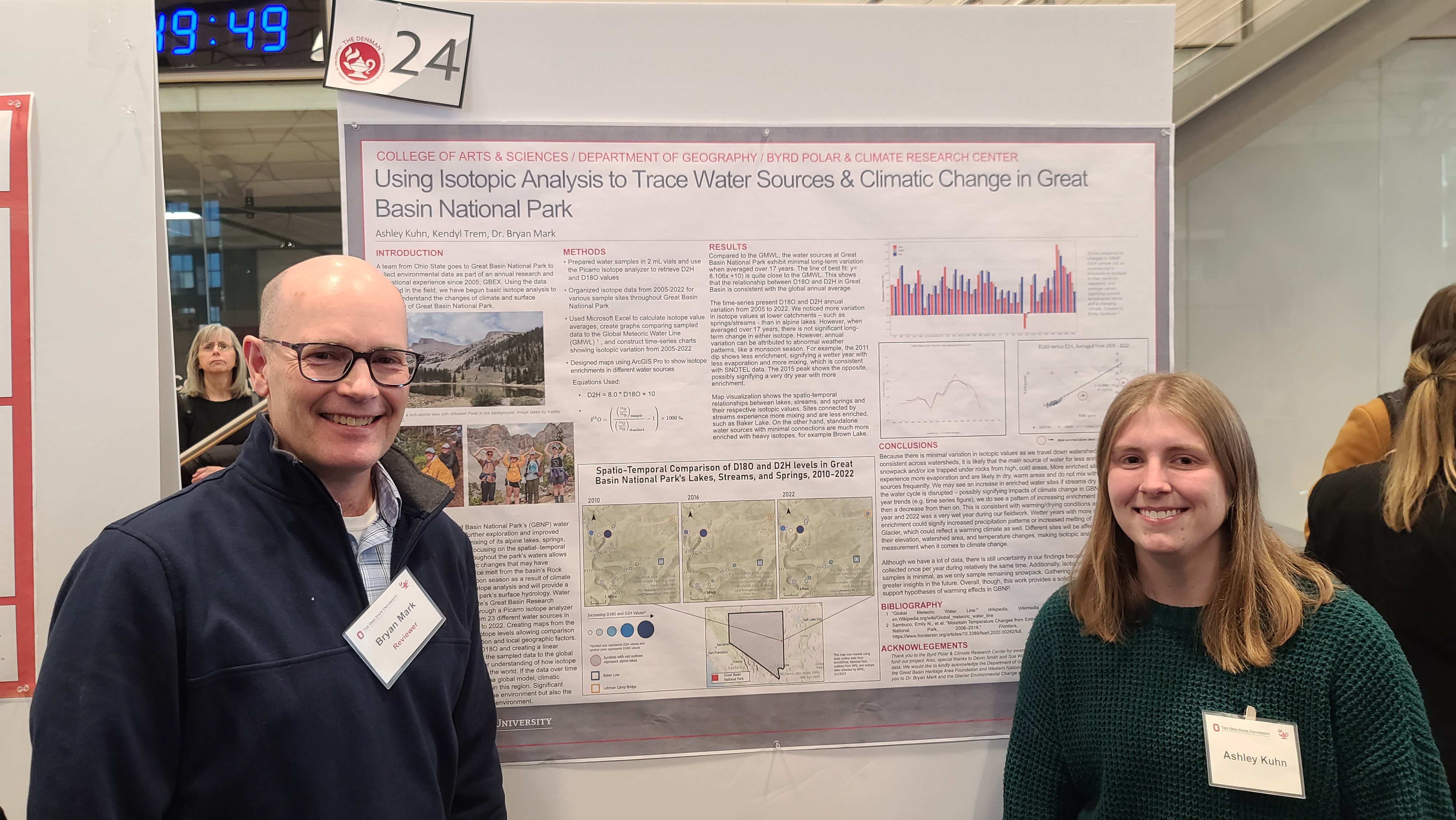 Geography Student at the 2023 Denman | Department of Geography