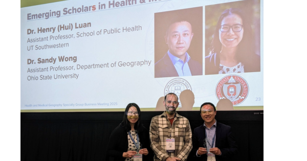 Dr. Sandy Wong wins AAG award! | Department of Geography
