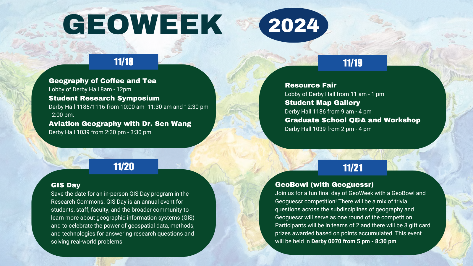GeoWeek 2024! | Department of Geography